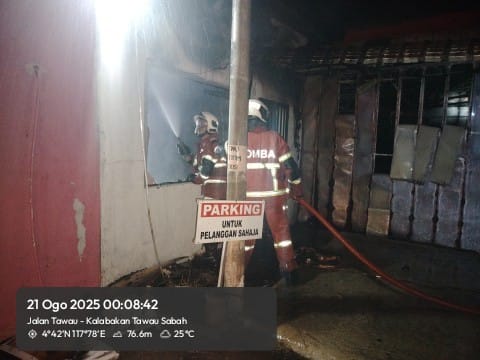 Fire completely destroys eatery in Tawau | 亚洲时报 Asia Times